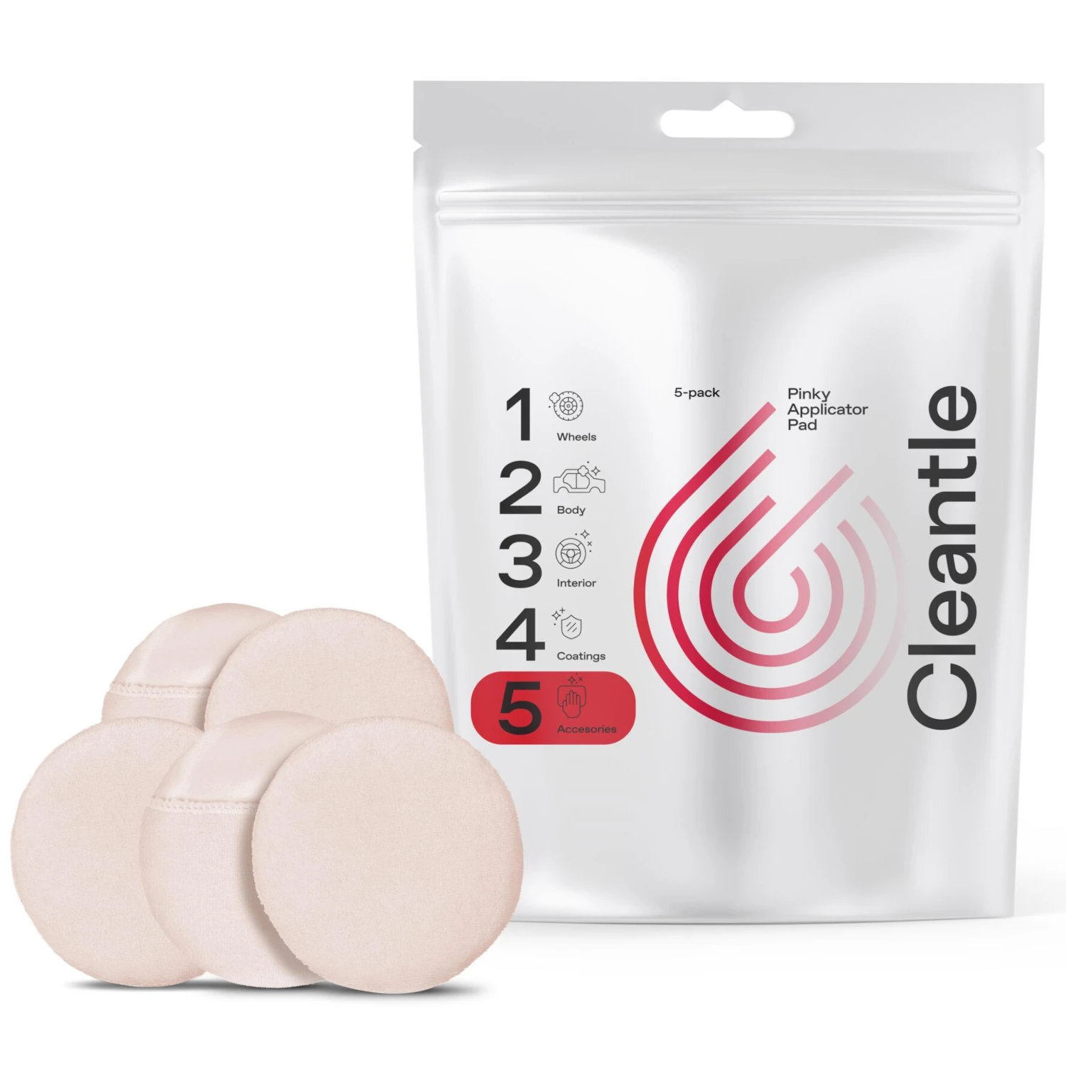 Cleantle Pinky Applicator Pad 5pack - Zestaw aplikatorów - MrCleaner