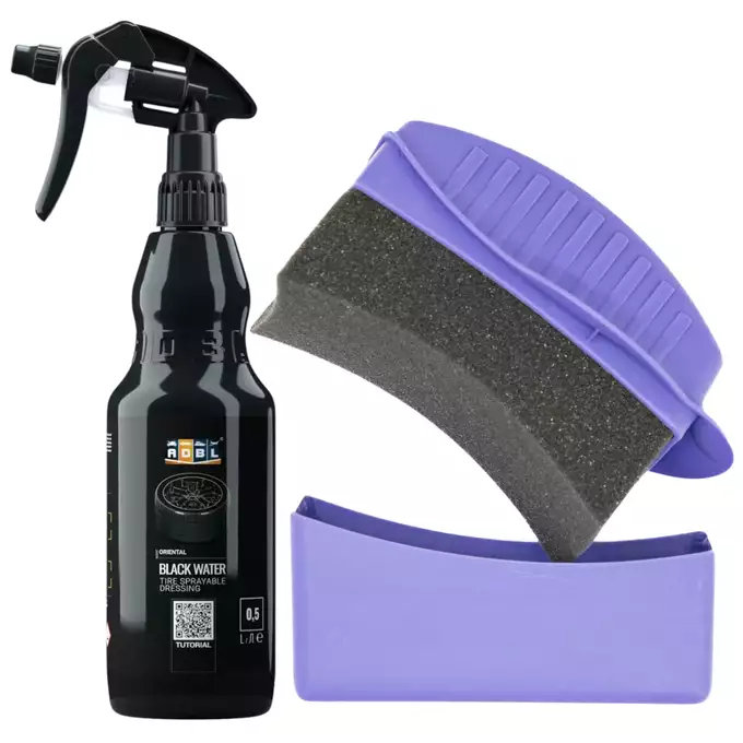 Zestaw Prezentowy ADBL Black Water 500ml + Monster Shine Pathfinder Tyre Applicator - MrCleaner
