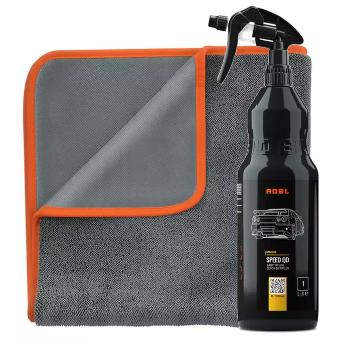 ADBL Zestaw do pielęgnacji lakieru - Speed QD 1L + ADBL Mini Twisted Towel - MrCleaner